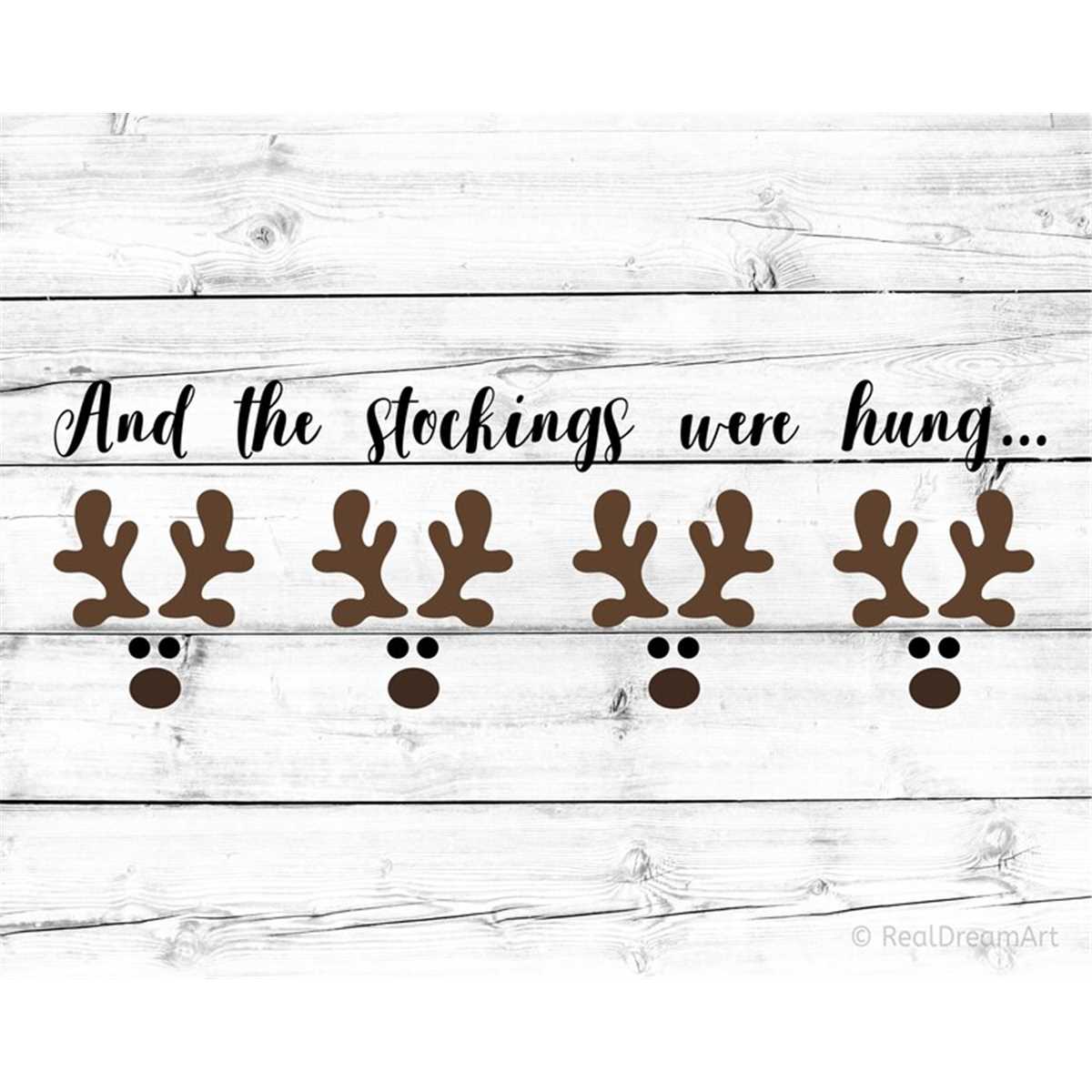 The Stockings Were Hung Svg, Stocking Sign Svg, Christmas Sv | Inspire ...