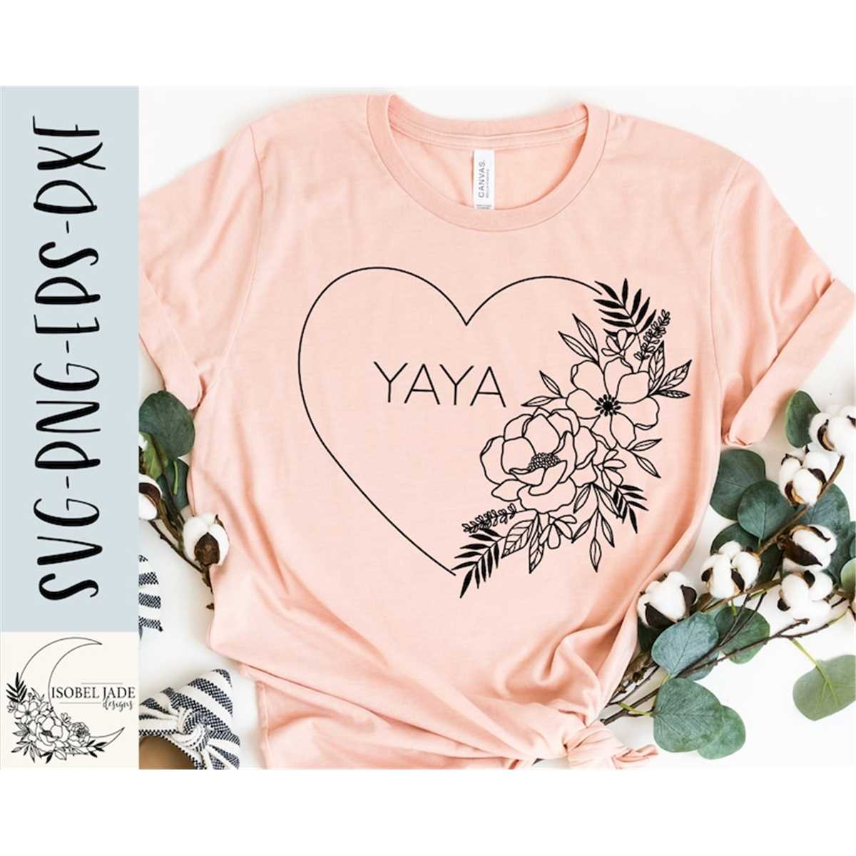 Yaya heart svg, Yaya svg, Flowers svg, Best Yaya svg, Most l | Inspire ...