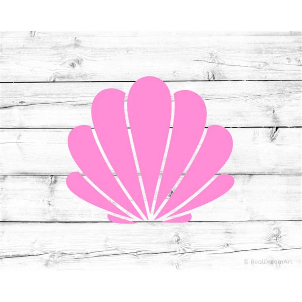 Seashell Svg Seashell Silhouette Svg Mermaid Shell Svg Sea S | Inspire ...