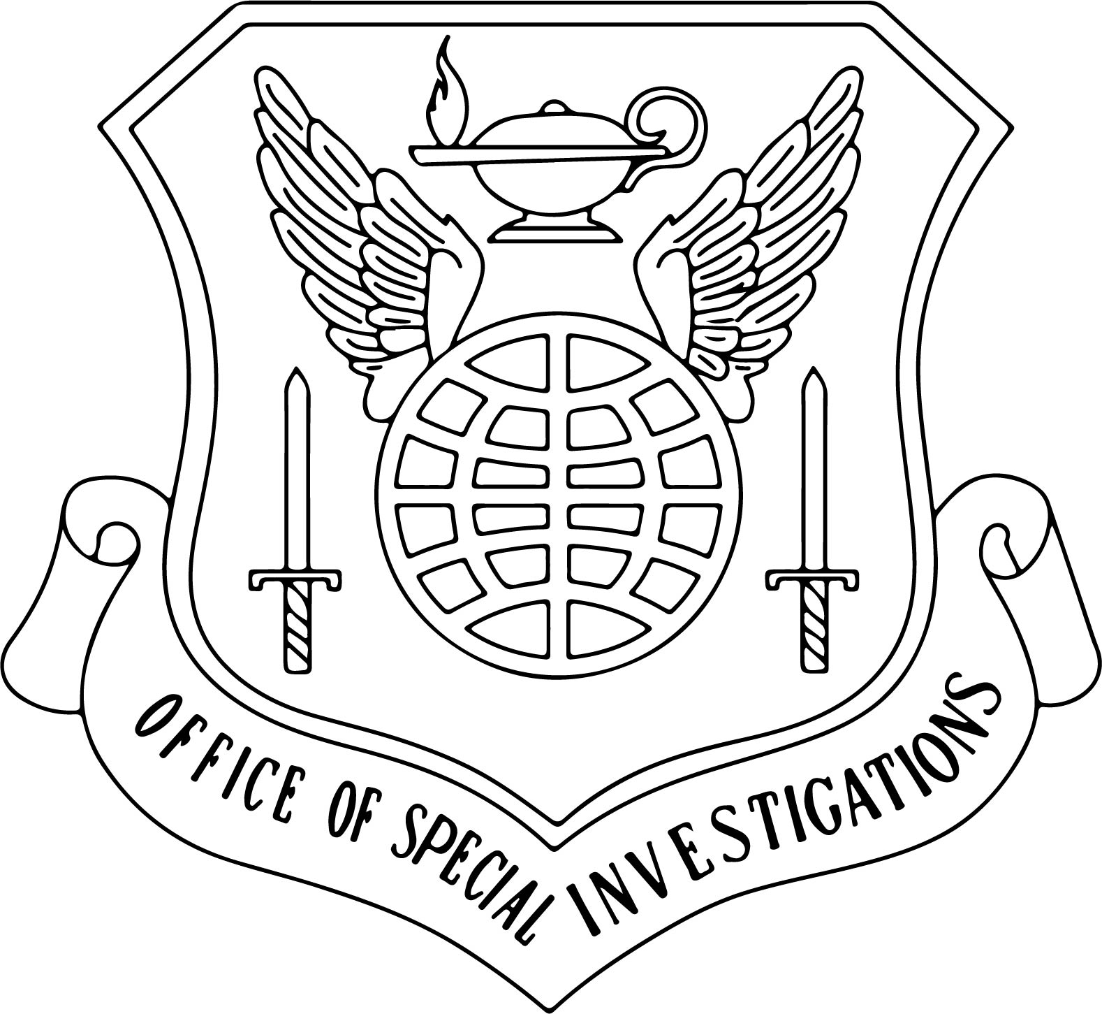 Office of Special Investigations vector file Black white vec | Inspire ...