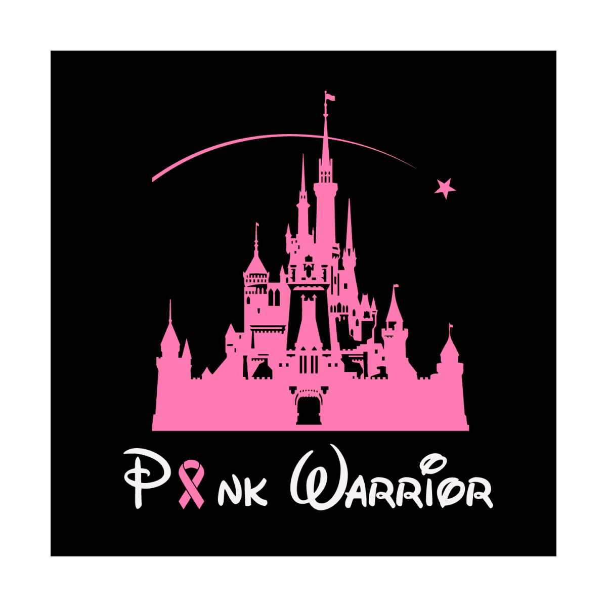 Pink Warrior Disney Breast Cancer Awareness Vector Svg, Pink | Inspire ...