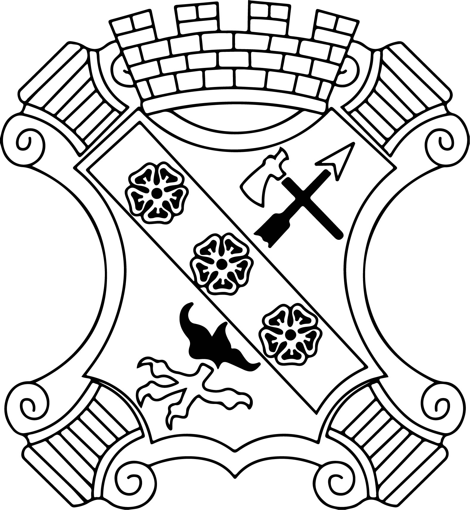 8th Infantry Regimental Crest vector file Black white vector | Inspire ...