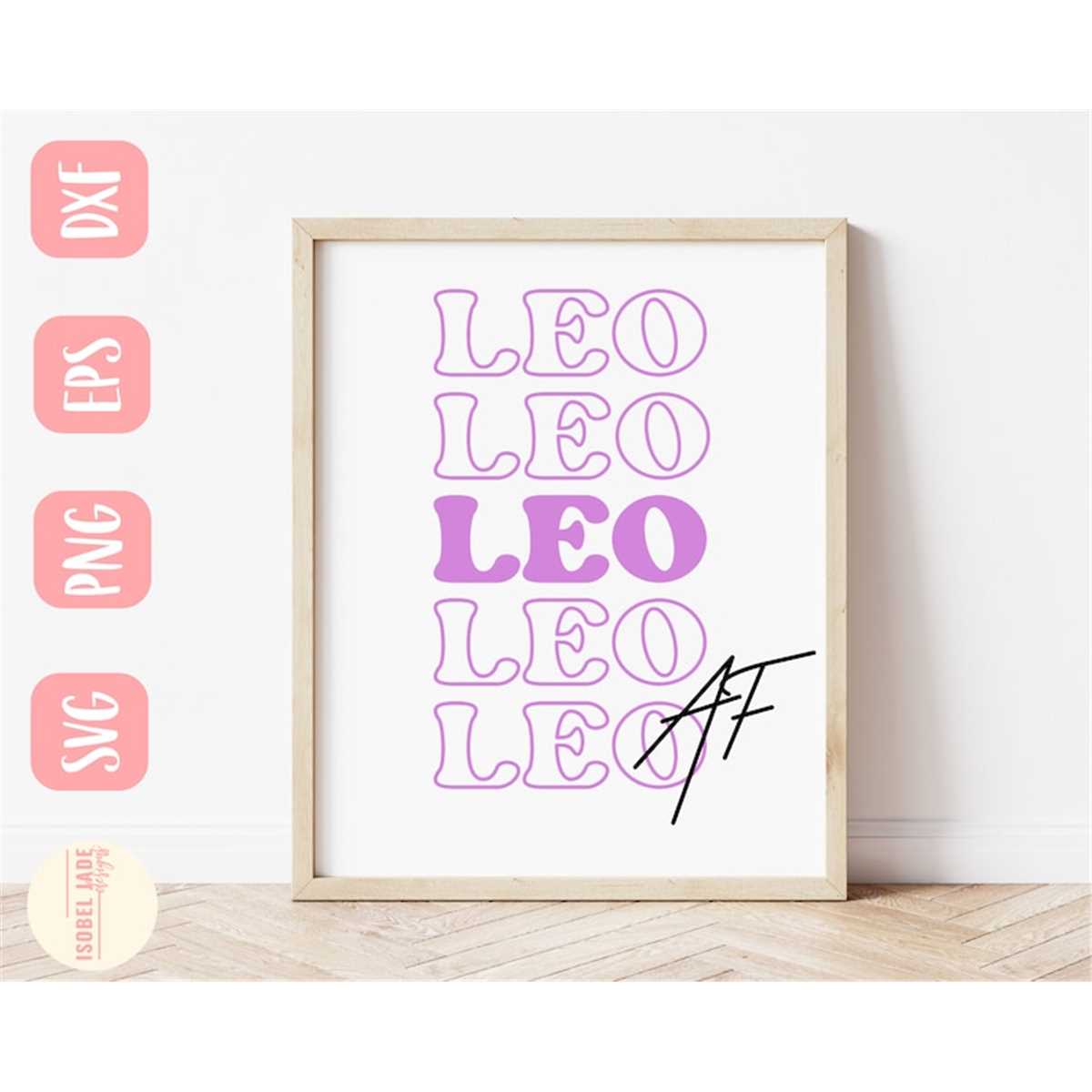 Leo AF svg, Leo svg, Horoscope svg, Zodiac svg, Lion svg, SV - Inspire ...