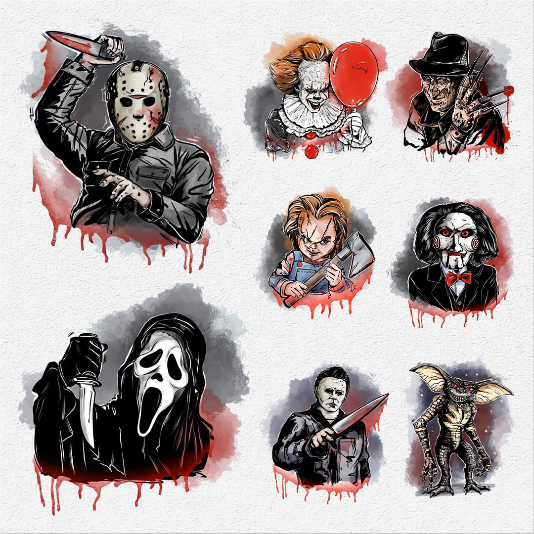 Horror Killer Png Designs Watercolor Halloween Movie Charact | Inspire ...