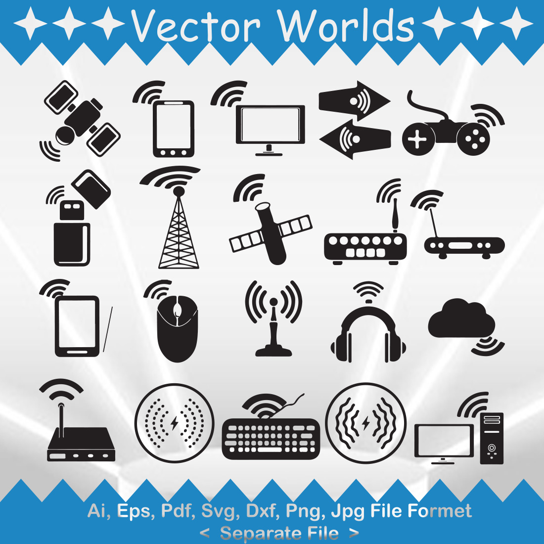 Black wireless svg, Black wirelesses svg, Black, wireless, S - Inspire ...