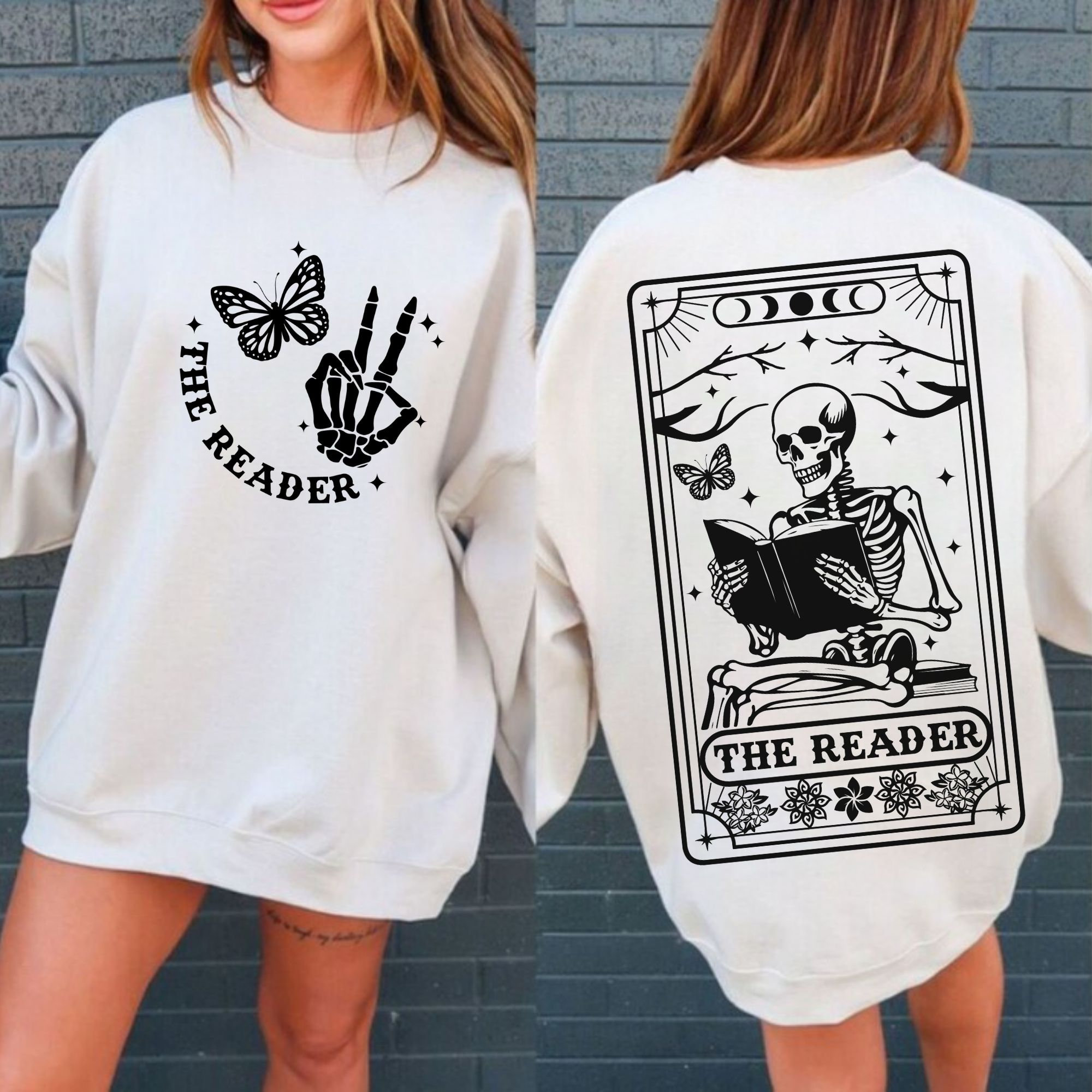 The reader tarot card SVG, Skeleton reading svg, The reader | Inspire ...