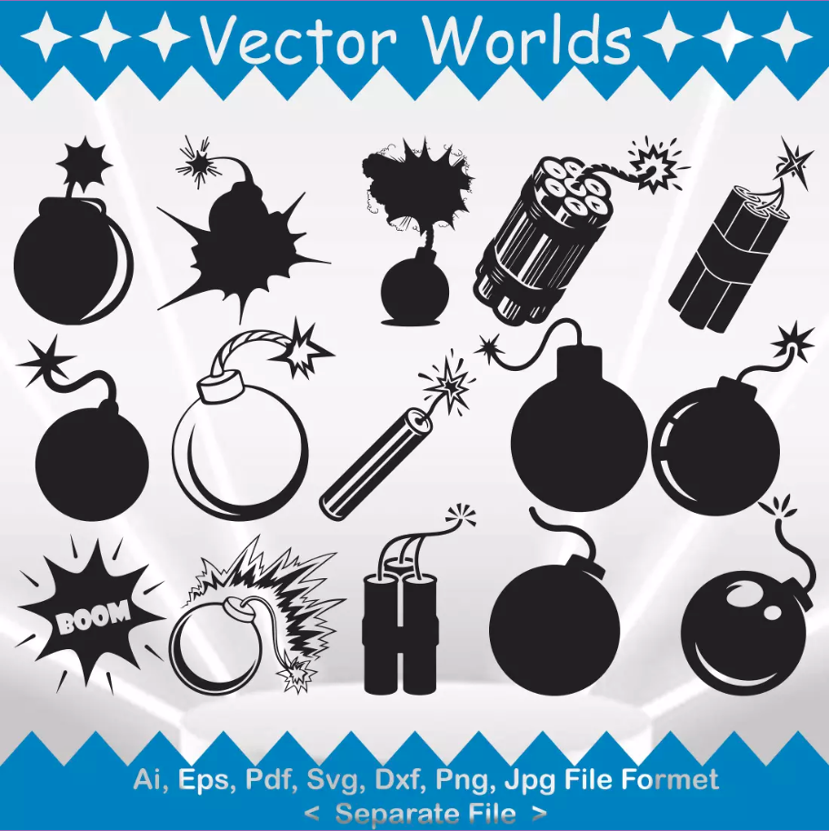 Boom svg, Booms svg, War, Fight, SVG, ai, pdf, eps, svg, dxf | Inspire ...