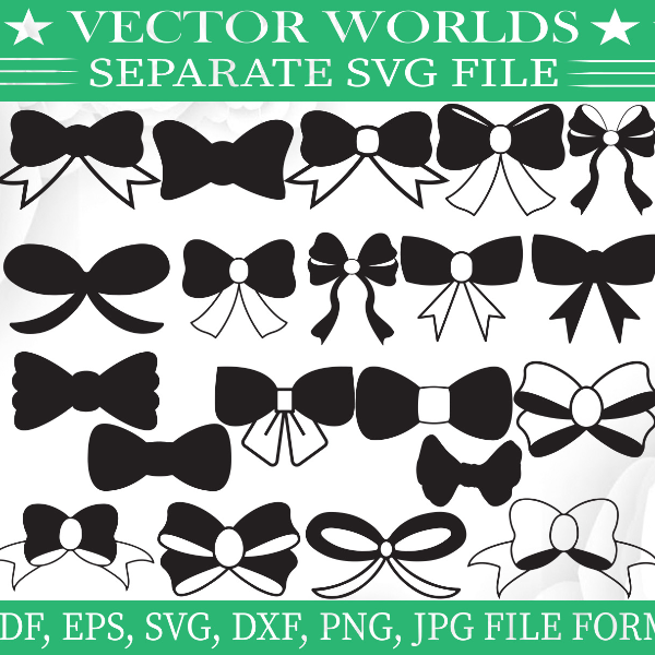 Bow svg, bows svg, Style, Dress, SVG, ai, pdf, eps, svg, dxf | Inspire ...