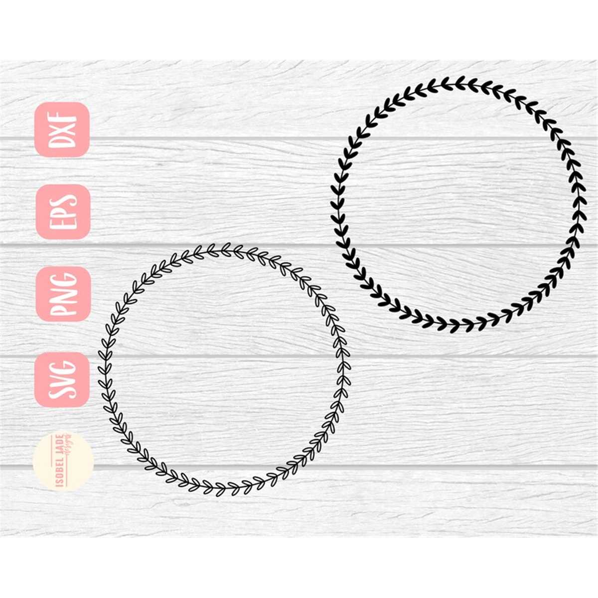 Simple wreath svg, Wreath svg, Modern wreath svg, Monogram s | Inspire ...