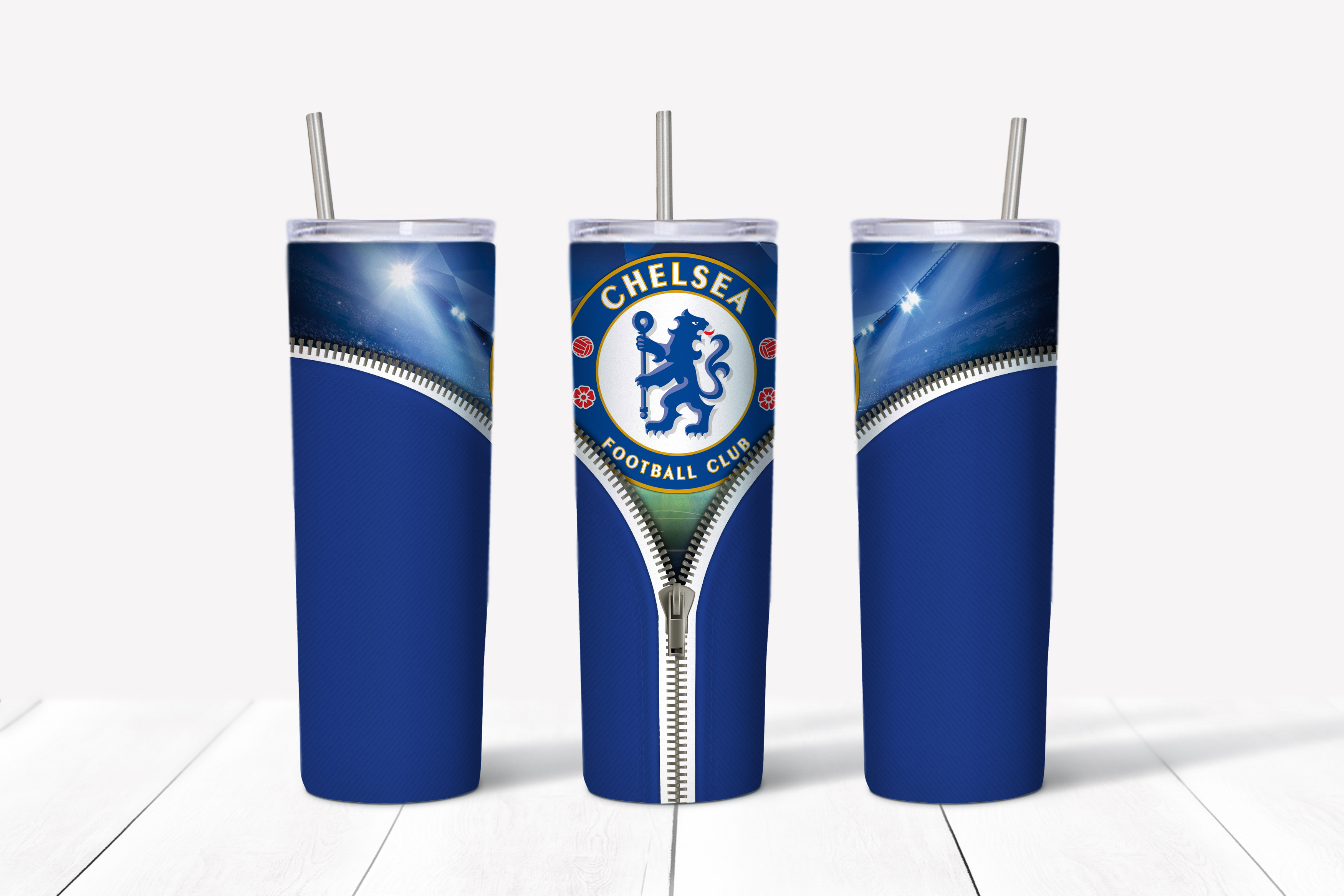 Chelsea FC Zipper Tumbler Wrap PNG, Chelsea 20oz Skinny Tumb | Inspire ...