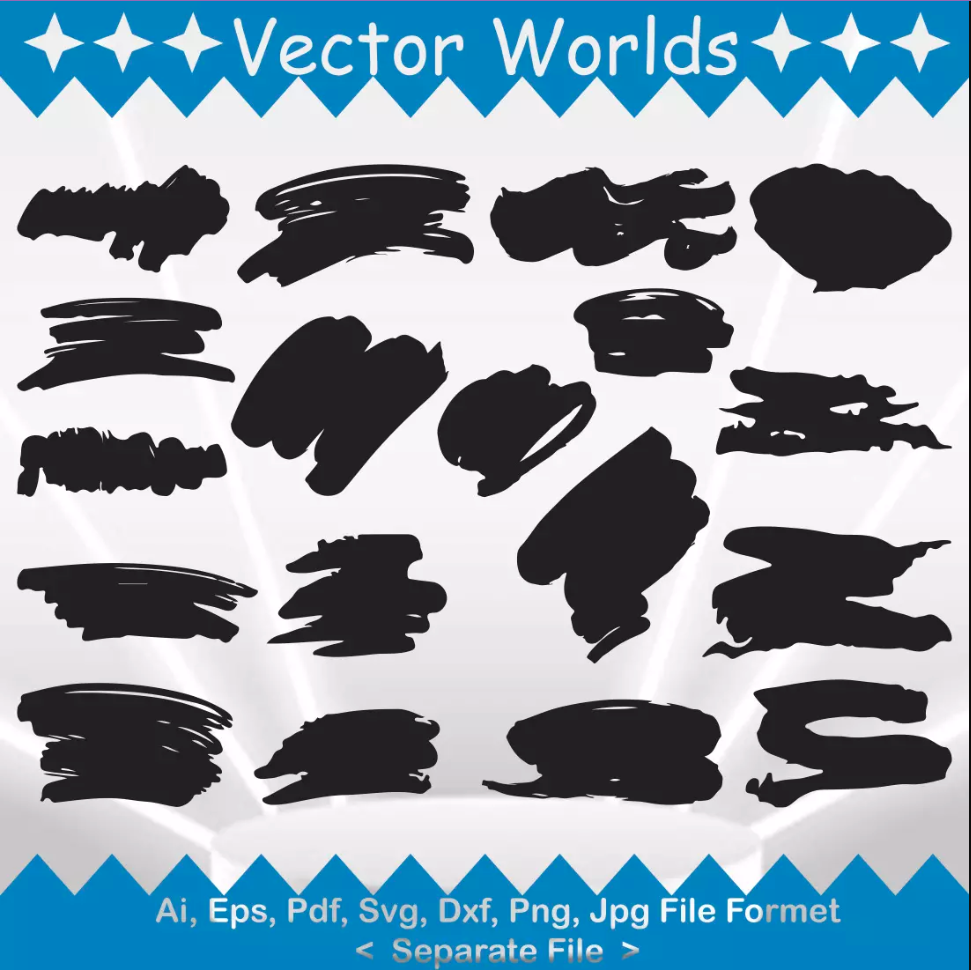 Brush Stroke svg, Brush Strokes svg, Brush, Stroke, SVG, ai, | Inspire Uplift