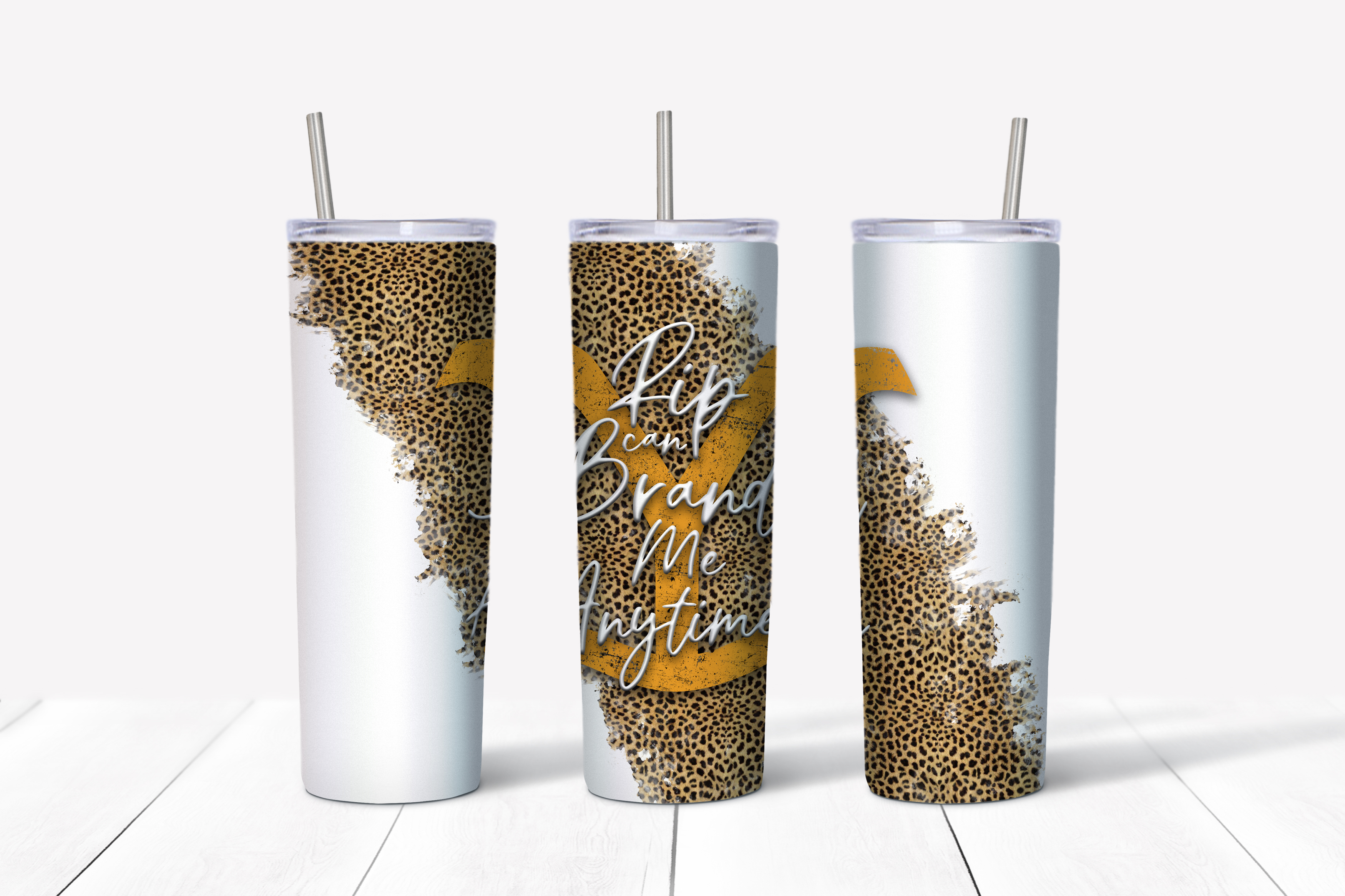 Yellowstone Rip Can Brand Me Cheetah 20 Oz Skinny Sublimated | Inspire ...