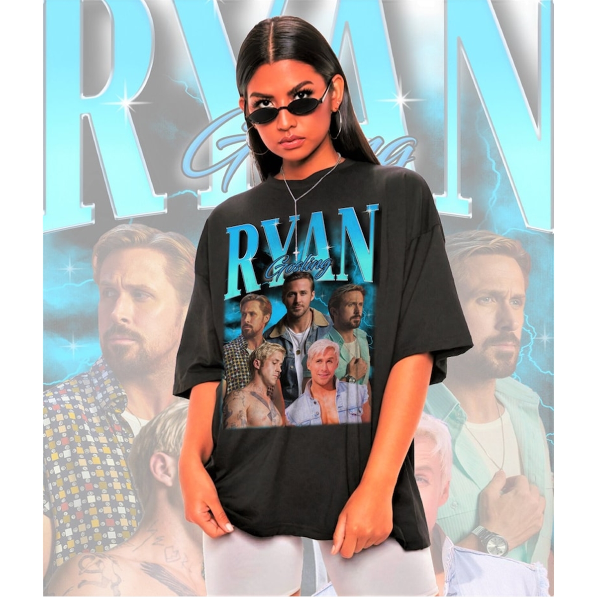 Retro Ryan Gosling Shirt -Ryan Gosling Homage Tshirt,Ryan Go - Inspire ...