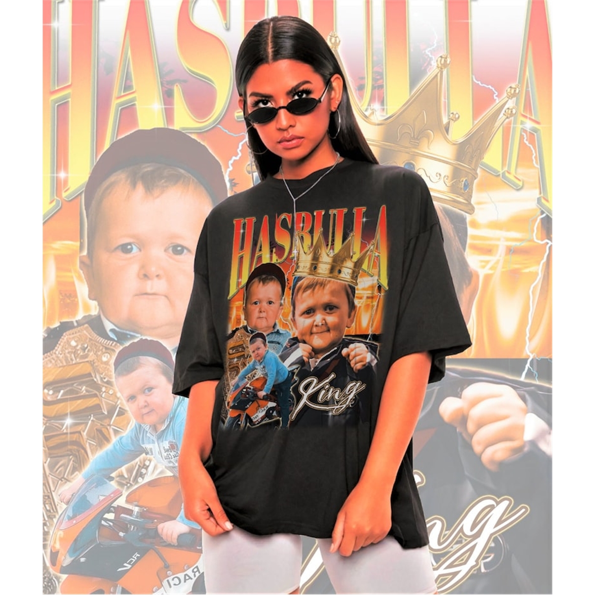 Retro King Hasbulla Shirt -King Hasbulla Tshirt,Hasbulla Hom - Inspire ...