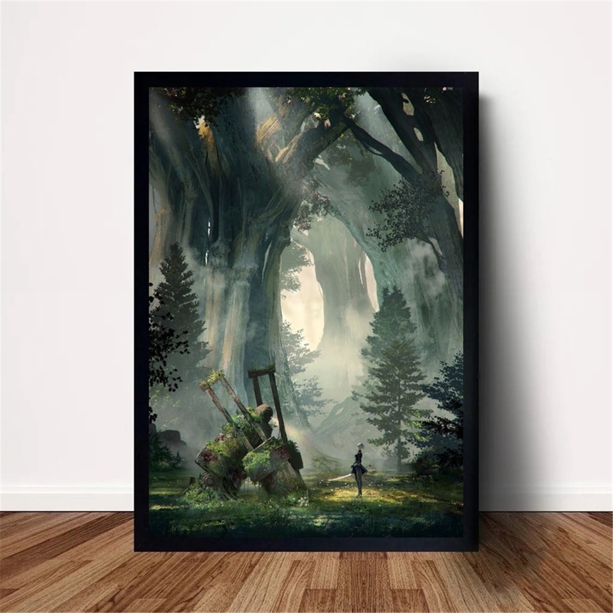 Nier Automata Anime Poster Canvas Wall Art Home Decor (No Fr | Inspire ...