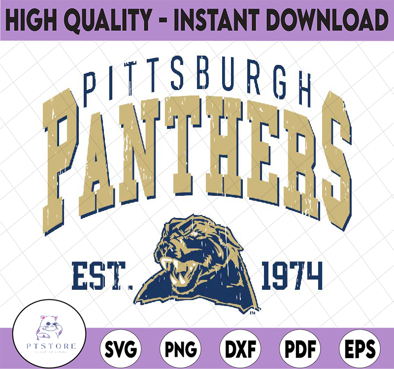 Vintage 90's Pittsburgh Panthers Svg, Pittsburgh Svg , Vinta - Inspire ...
