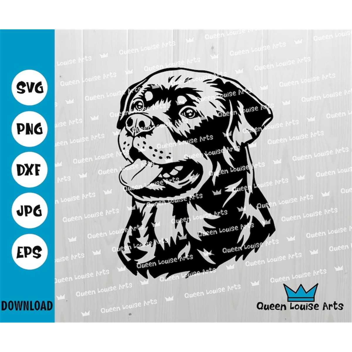 Rottweiler SVG, png Silhouettes dxf, Dog SVG Files for Cricu | Inspire ...