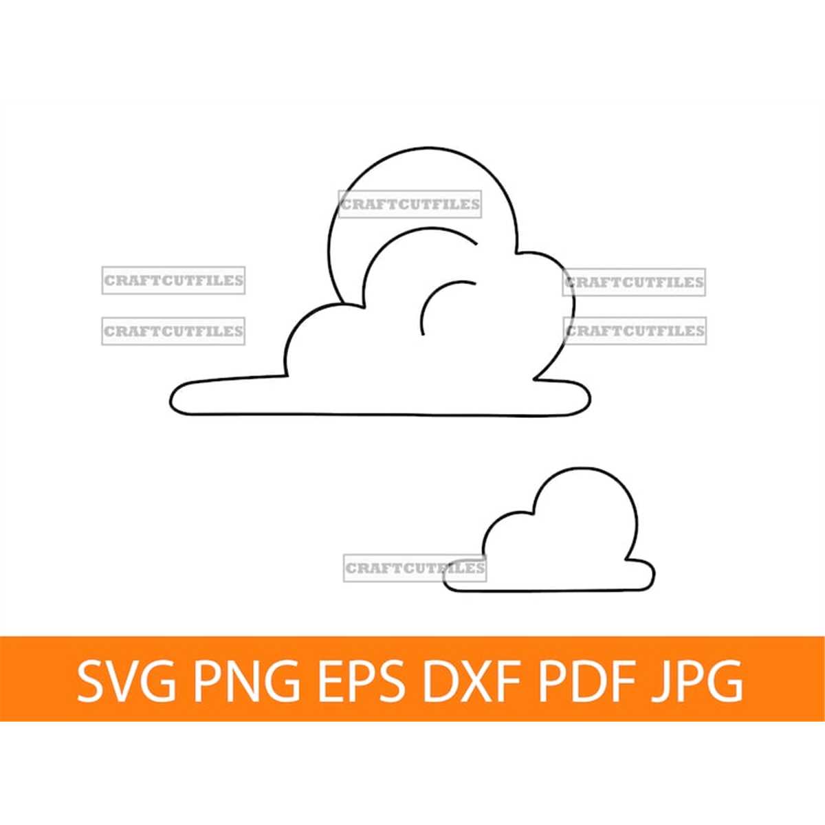 Toy Clouds SVG DXF PNG, Cartoon Cloud Svg, Kids Cloud Svg, T | Inspire ...