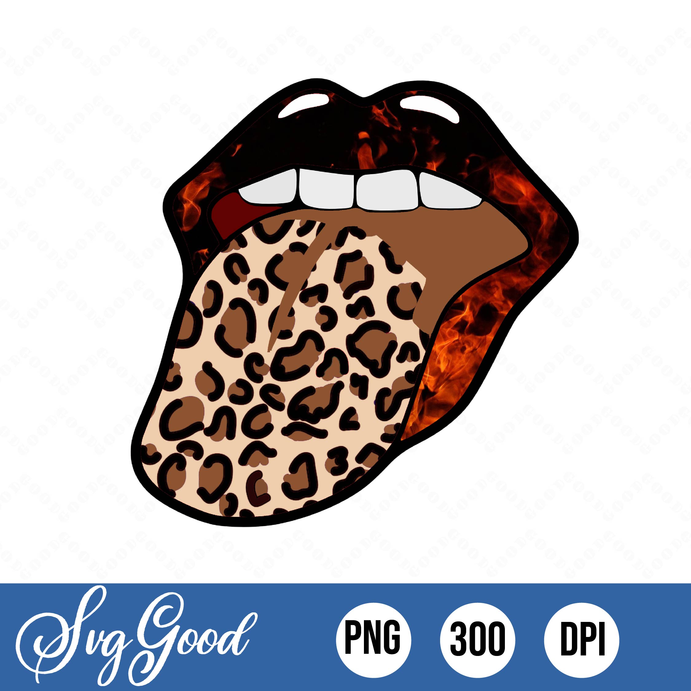 Downloadable Digital Design File Of Classic Rock N Roll Lips - Inspire ...