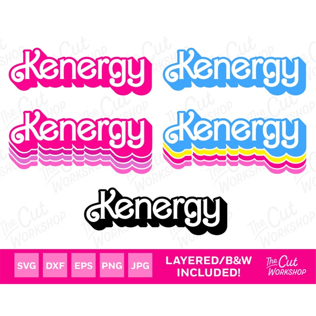 Kenergy Kenn Energy Logo Babe Doll Design Bundle Retro | SVG | Inspire ...