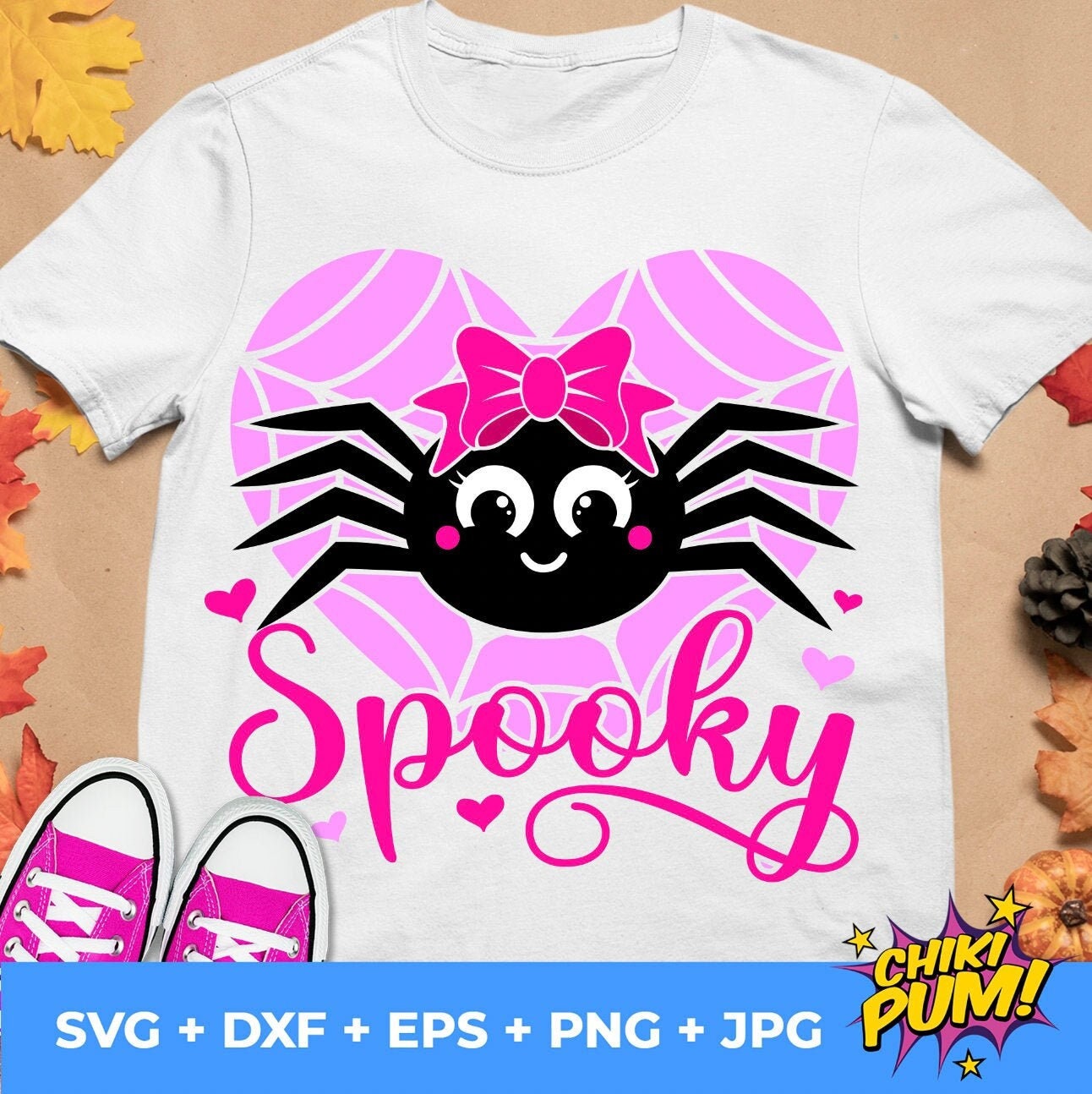 Spooky Spider Svg, Cute spider svg, Halloween Girl Svg, Girl | Inspire ...