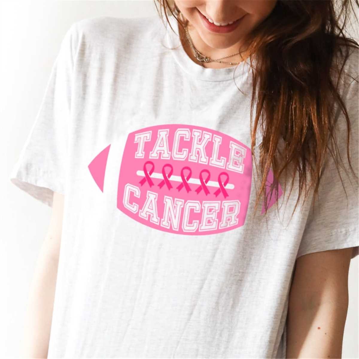 Tackle Cancer Football SVG, Tackle Cancer PNG | Inspire Uplift