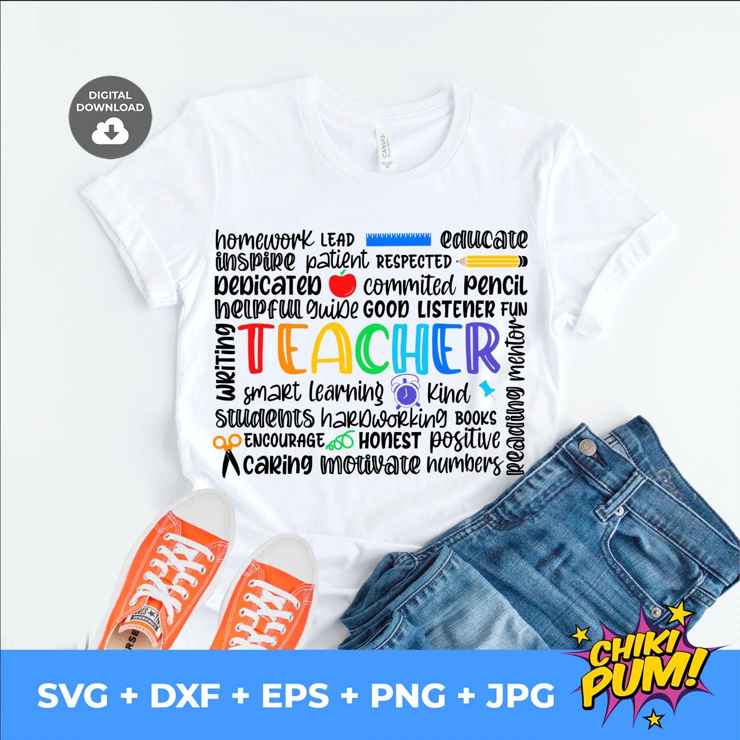 Teacher svg, Teacher Word Art, Teacher Subway Art, svg, dxf, | Inspire ...