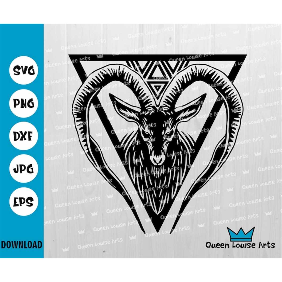 Baphomet SVG, Baphomet Cut File,DXF,PNG,Baphomet Symbol Devi | Inspire ...
