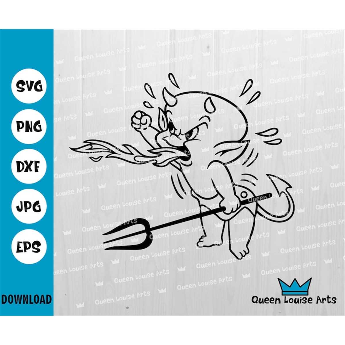 Little Devil Svg, Little Devil Vector, cute little angry dev | Inspire ...