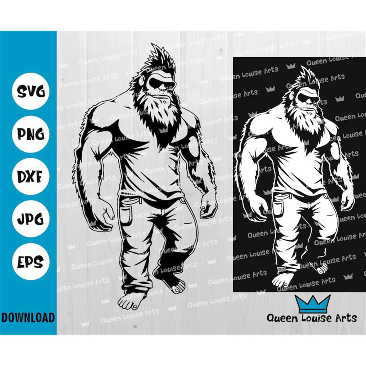 Bigfoot SVG,Yeti SVG,Bigfoot Bodybuilder Biceps Muscle Gym S | Inspire ...