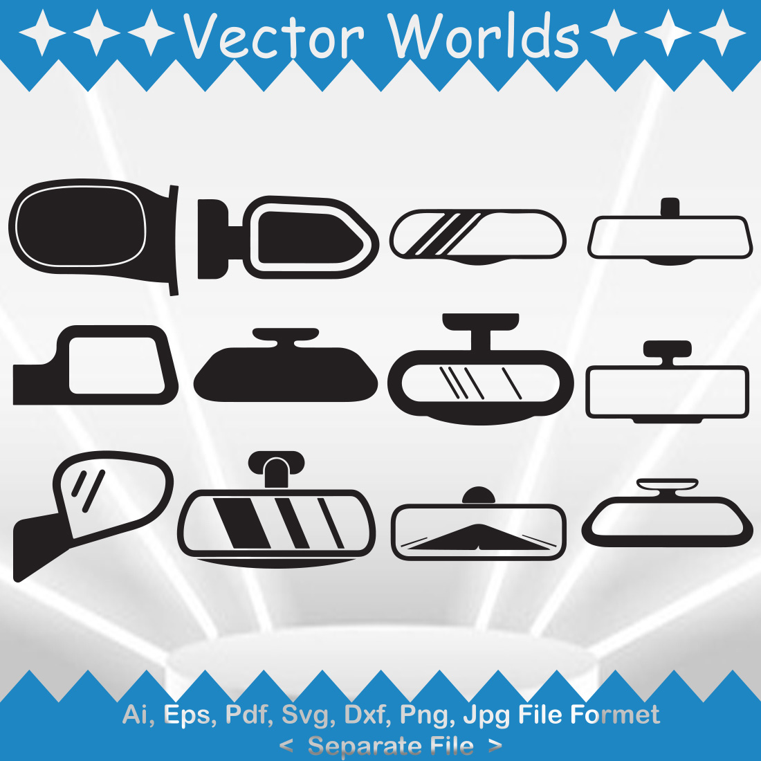 Car Mirror svg, Car Mirrors svg, Car, Mirror, print, SVG, ai | Inspire ...