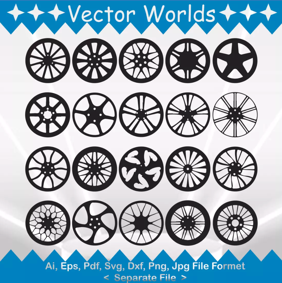 Car Wheels svg, Car Wheel svg, Car, Wheel, SVG, ai, pdf, eps | Inspire ...