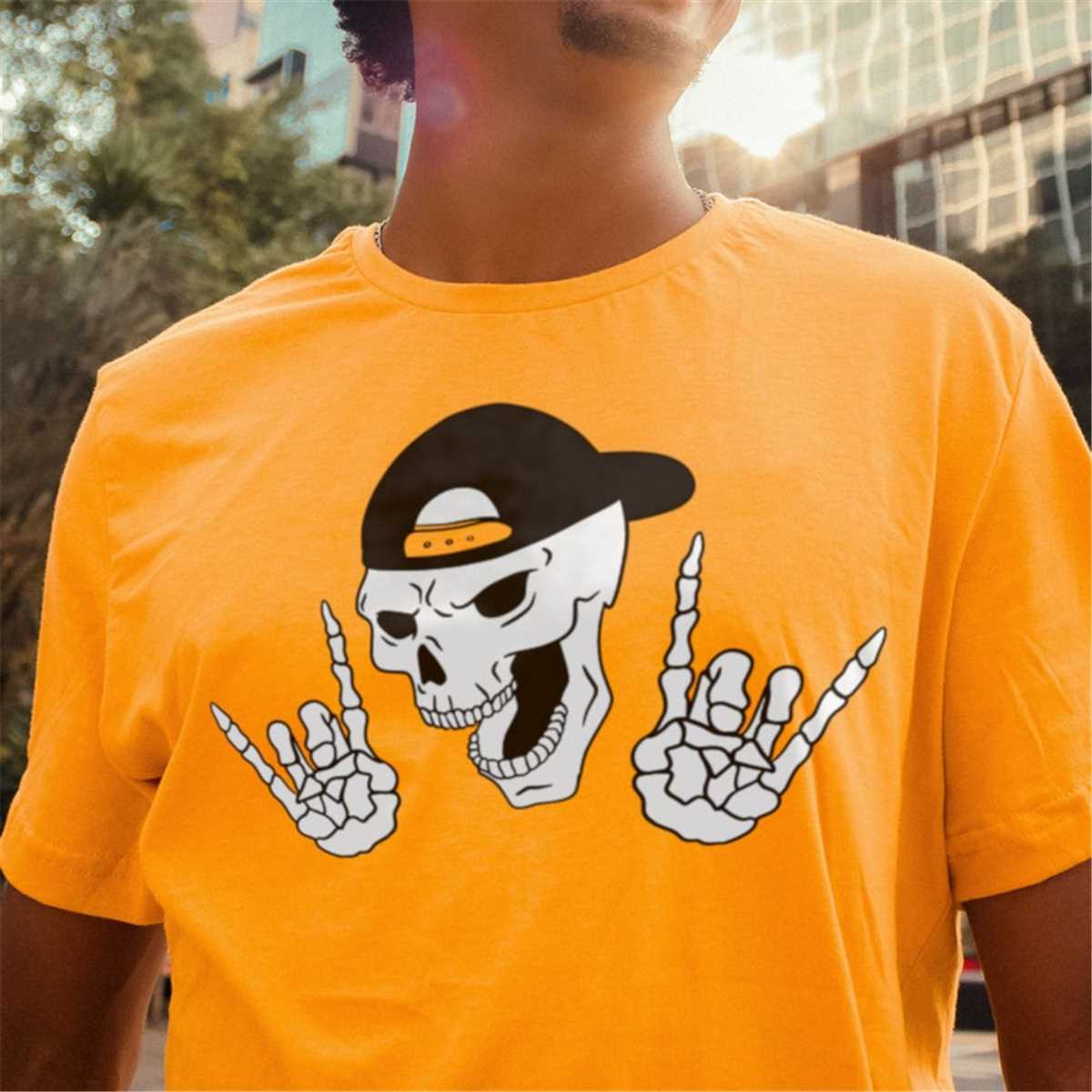 Skull SVG PNG, Rocker Skeleton Design | Inspire Uplift