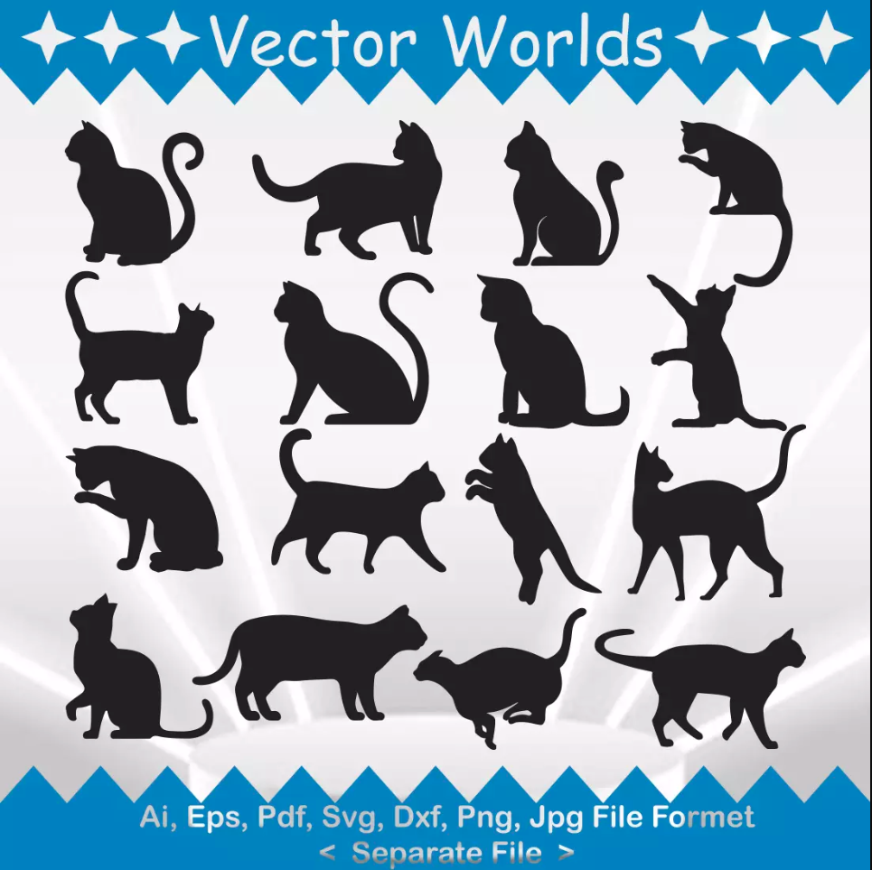 Cat svg, Cats svg, Animals, Animal, SVG, ai, pdf, eps, svg, | Inspire ...