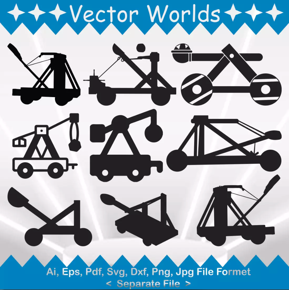 Catapult svg, Catapults SVG, War, Fight, SVG, ai, pdf, eps, - Inspire ...