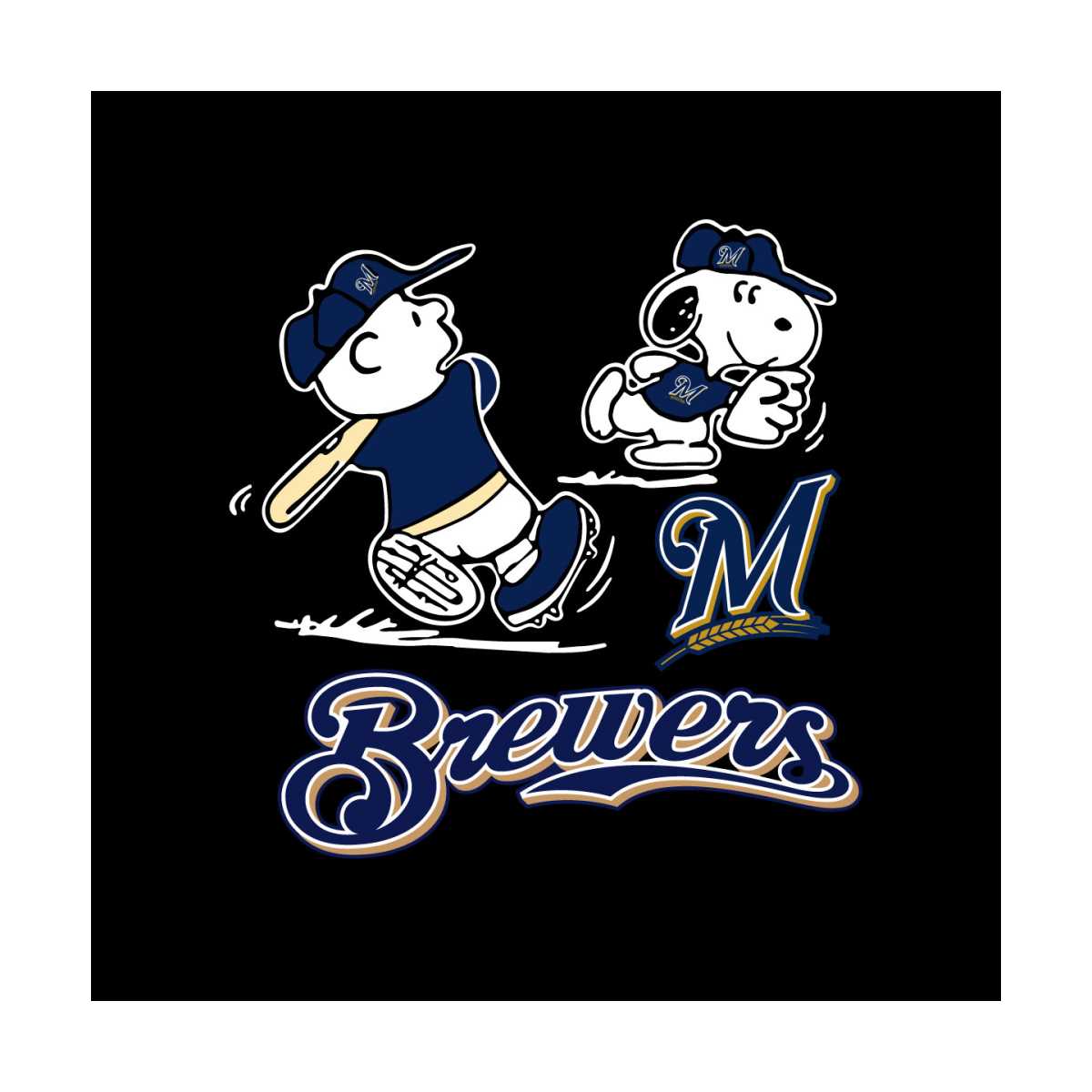 Milwaukee Brewers Shirt Svg Snoopy And Charlie Brown Milwauk | Inspire ...