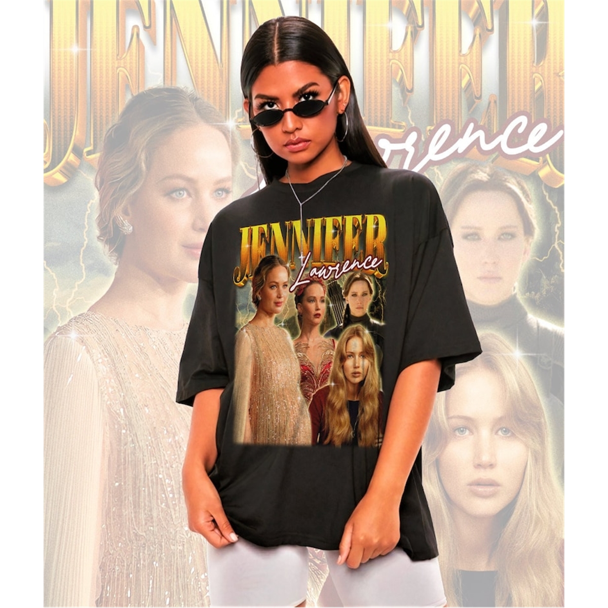 Retro Jennifer Lawrence Shirt -Jennifer Lawrence Tshirt,Jenn | Inspire ...