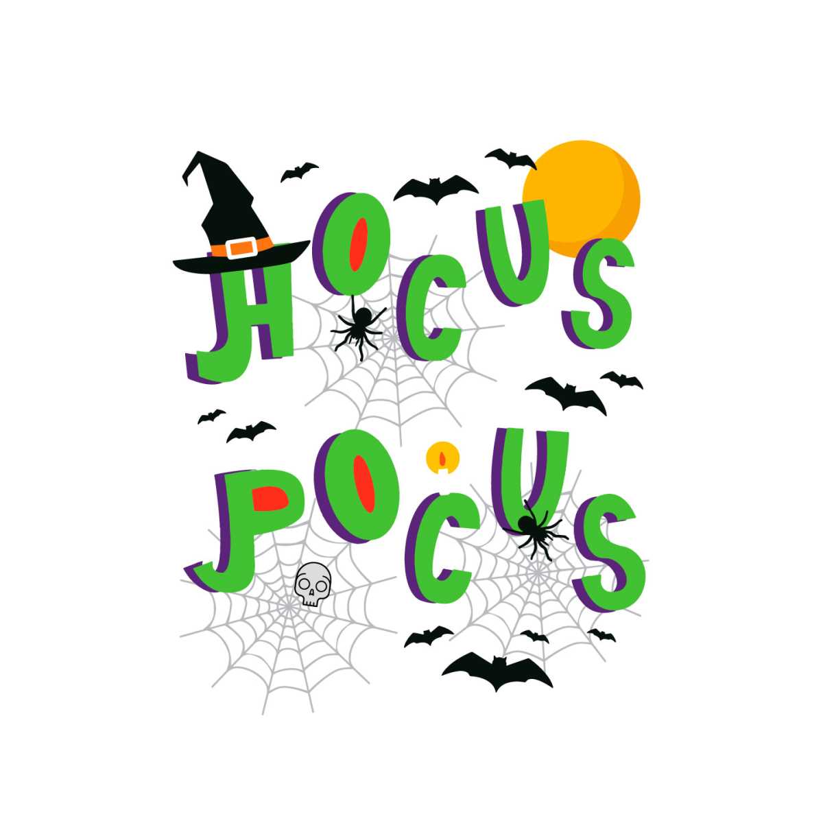Hocus Pocus Halloween Svg Happy Halloween Vector Svg, Hallow | Inspire ...