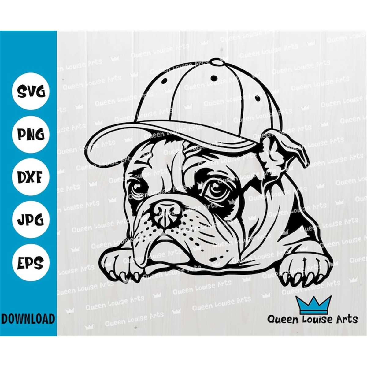 French bulldog svg,French Bulldog dog Wearing Cap Svg, Frenc | Inspire ...