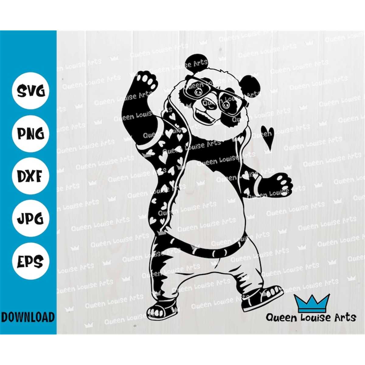 Panda svg,dance panda SVG,dancing animals svg,Clipart Print, | Inspire ...