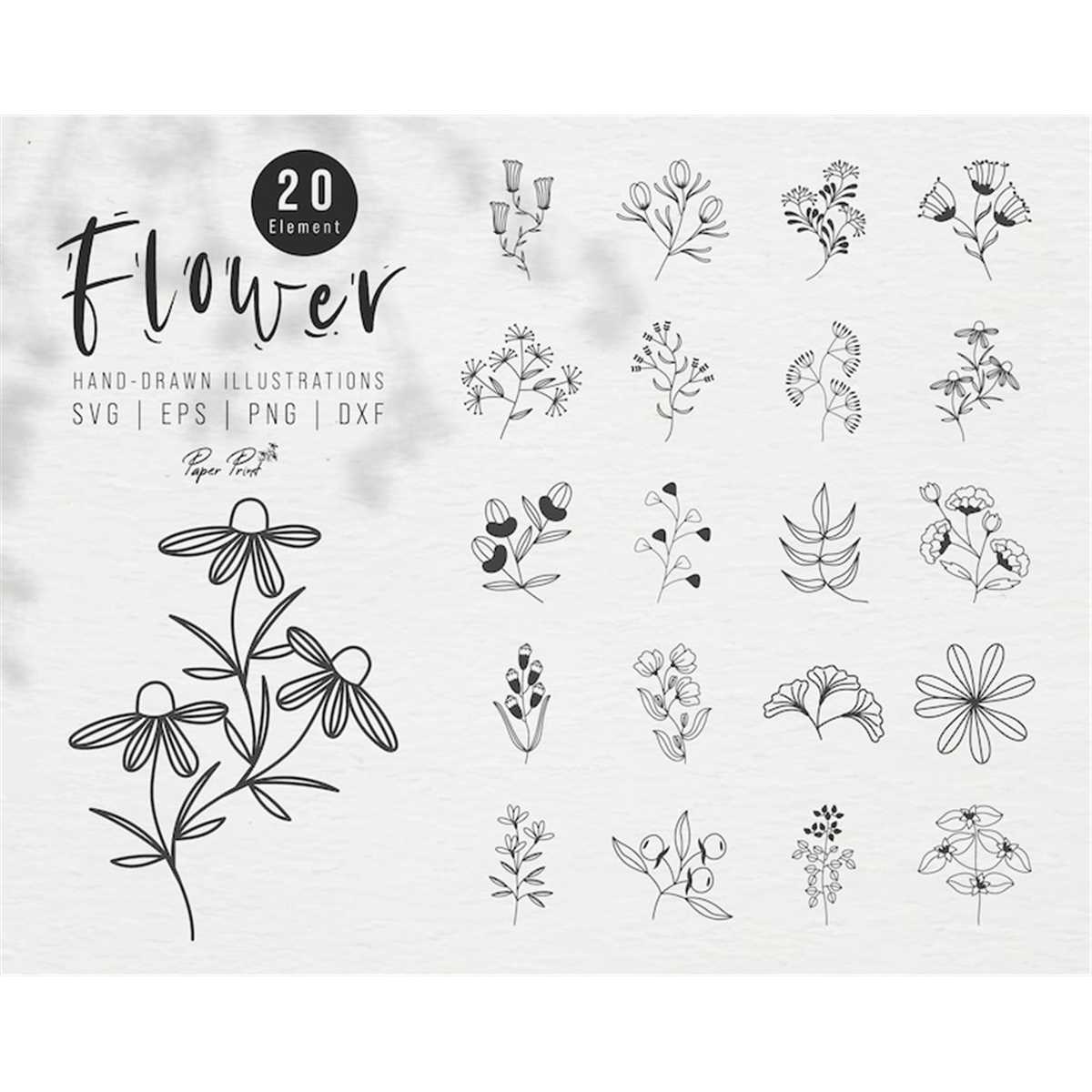 flower bundle svg, floral svg, wildflower svg, svg files for | Inspire ...