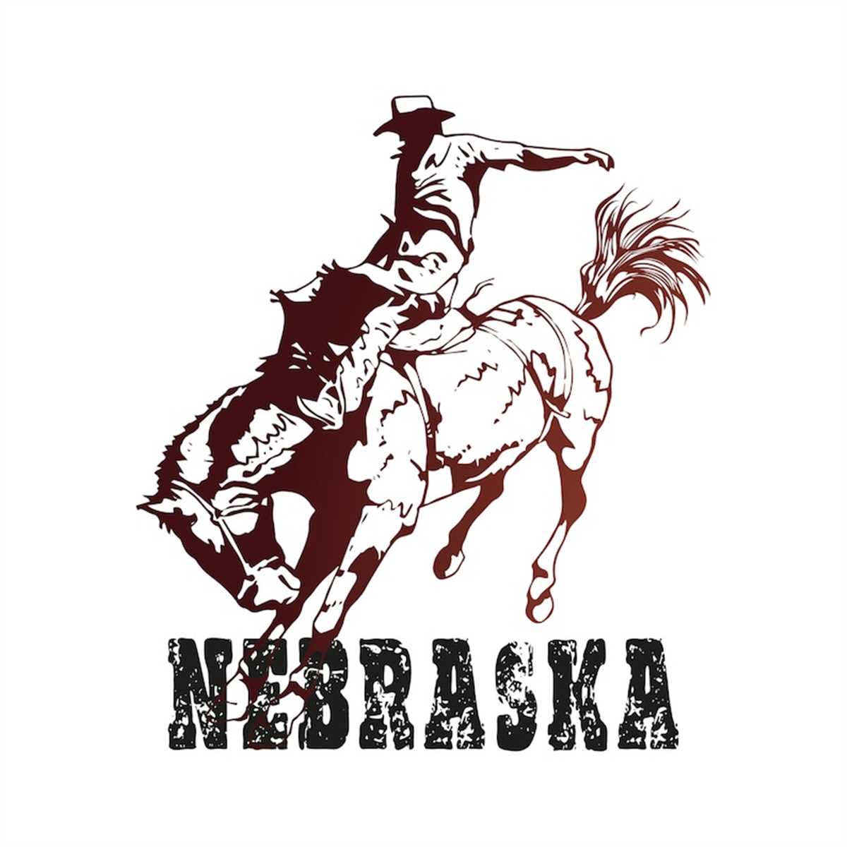 Nebraska SVG, Cowboy SVG, rodeo svg, team roper svg watercol | Inspire ...