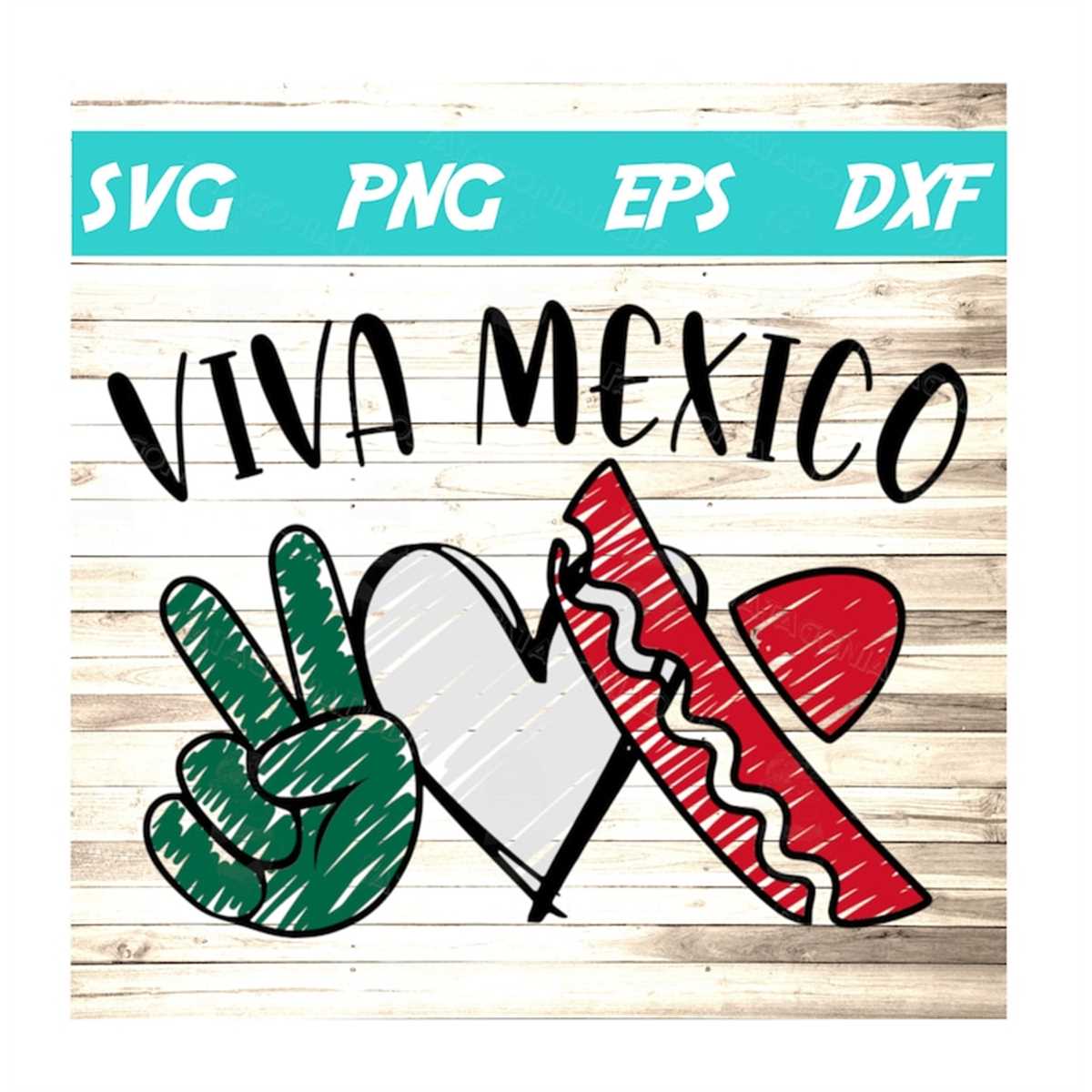 Viva Mexico SVG, peace, love, mexico | Inspire Uplift