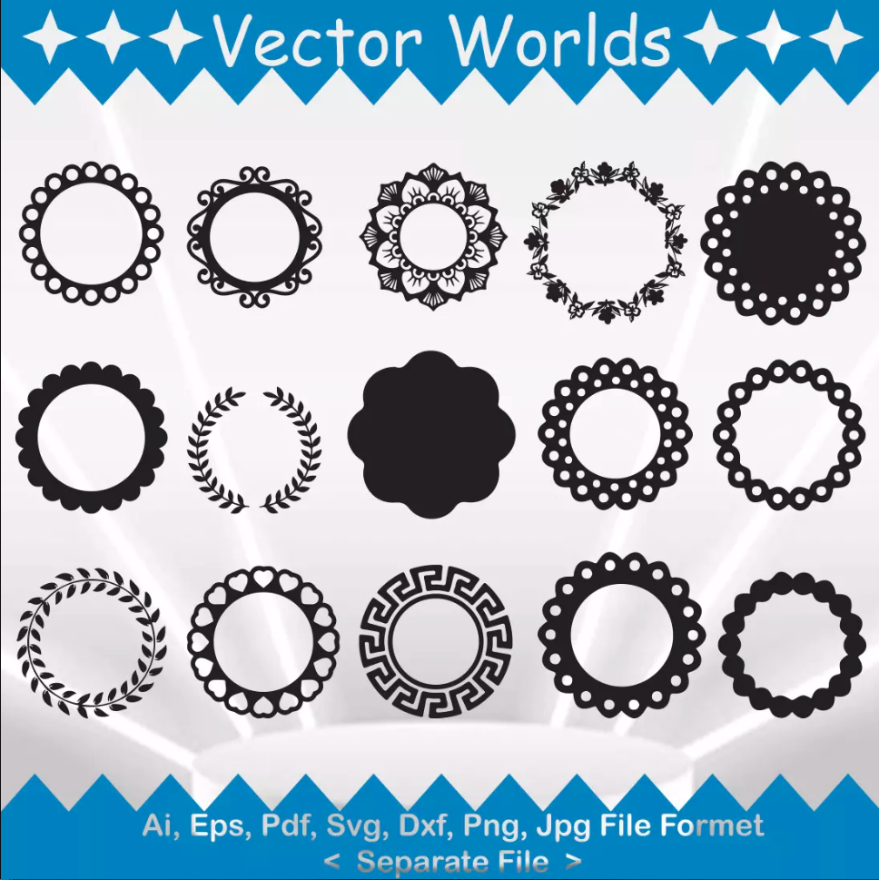 Circle Monogram svg, Circle Monograms svg, Circle, Monogram, | Inspire ...