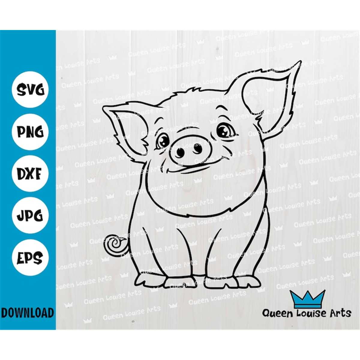 Cute pig svg png dxf piglet svg, farm animal svg baby pig cl | Inspire ...