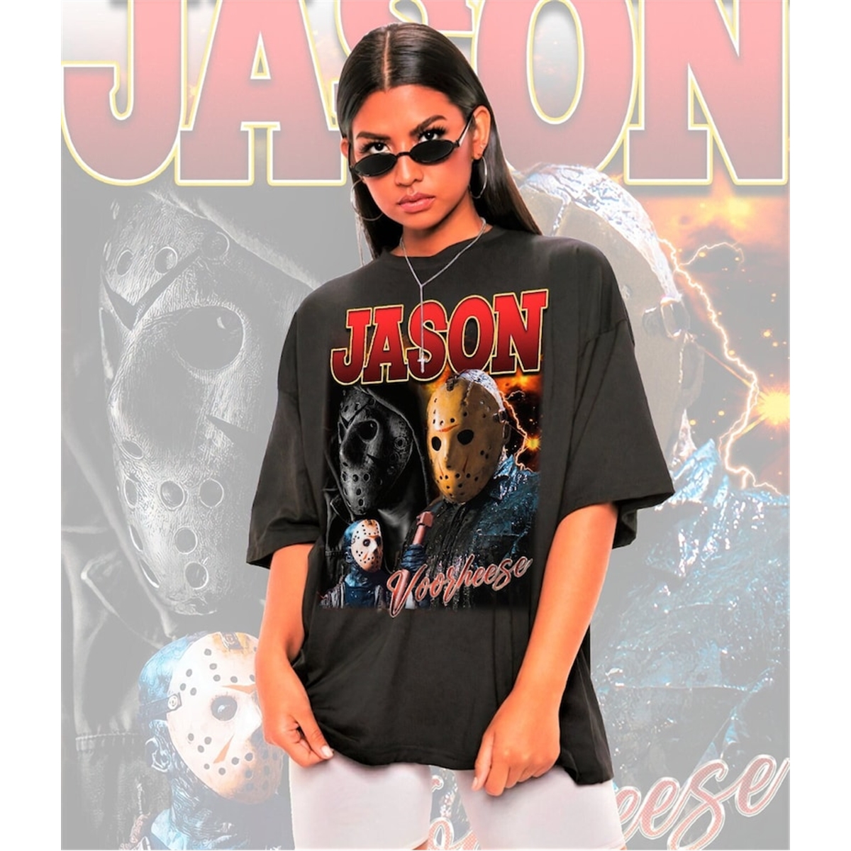 Retro Jason Voorhees Shirt -Jason Voorhees Tshirt,Jason Voor | Inspire Uplift