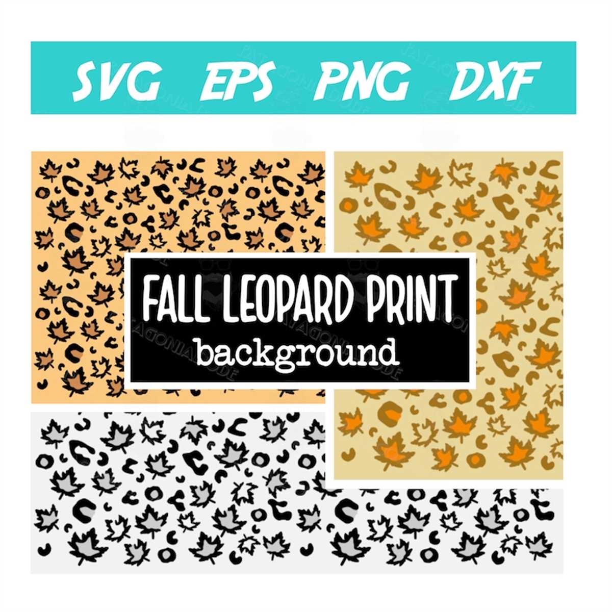 Fall Leopard Print SVG, Background | Inspire Uplift