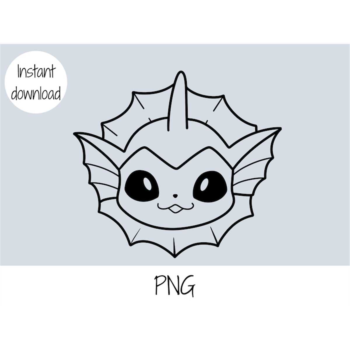 Poke outline png anime Cut Files for Cricut Instant Download | Inspire ...