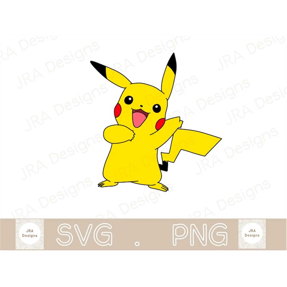 Pikachu SVG & PNG, Pokemon SVG - Cricut cut file | Inspire Uplift
