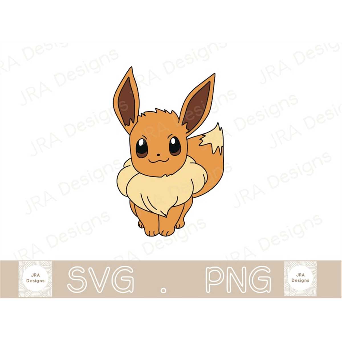Evee SVG & PNG, Pokemon SVG - Cricut cut file | Inspire Uplift